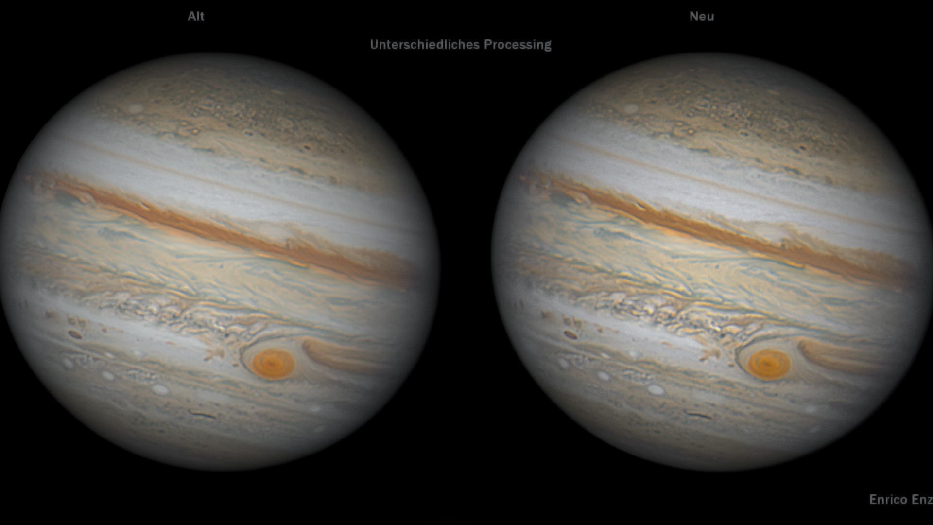 Vergleich unterschiedlicher Jupiter Processing Arten - Spektrum der Wissenschaft